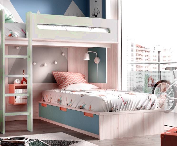 LITERA EN L RMBH305. - Muebles Detena