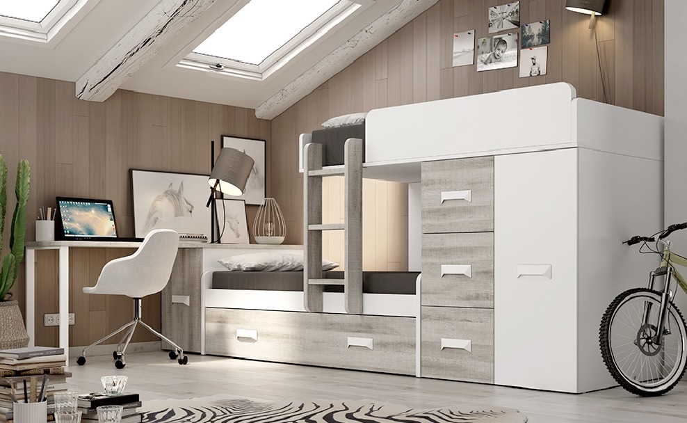 LITERA TREN LIDER26 - Muebles Detena