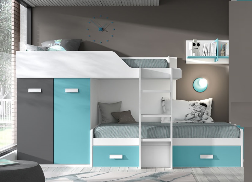 LITERA TREN JUVENIL VITTA* - Muebles Detena