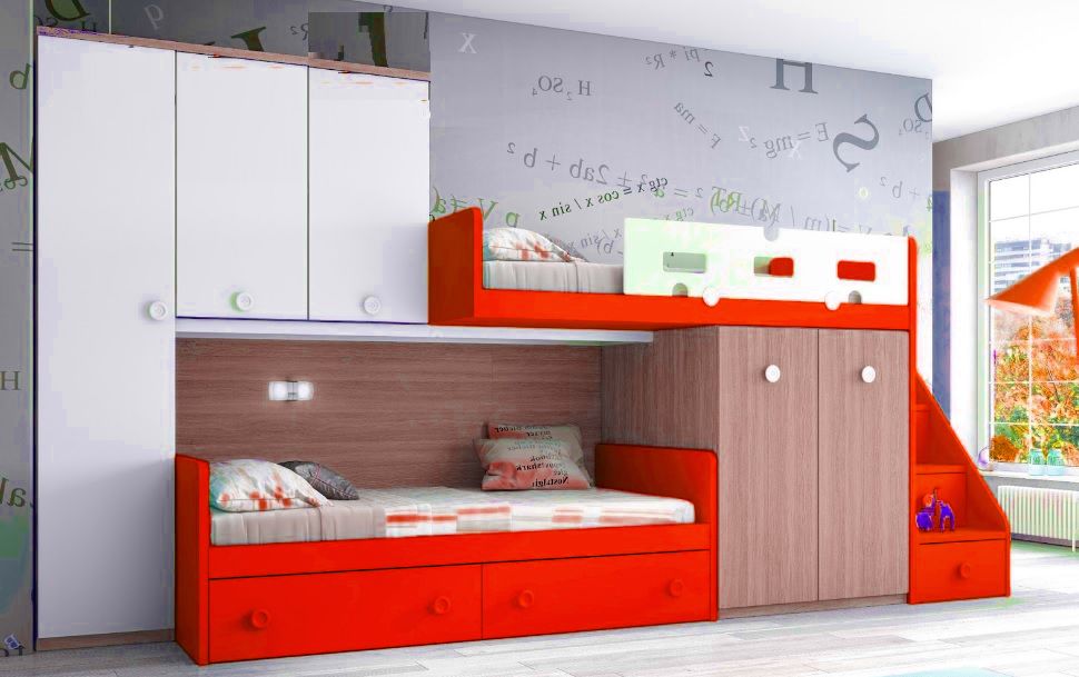 Litera tipo tren Pumky* - Muebles Detena