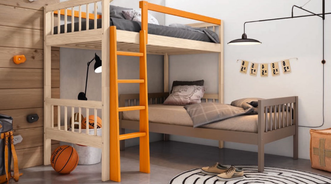 LITERA EN L MACIZA,SISUKA- - Muebles Detena