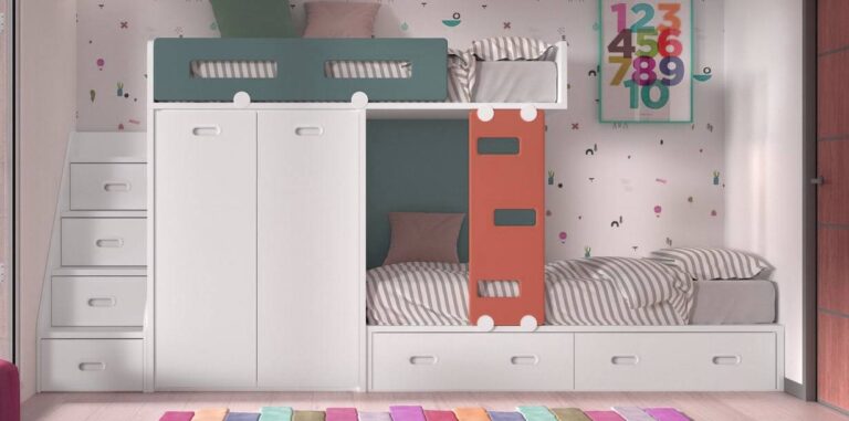 LITERA TREN JUVENIL FORMAS WOLD - Muebles Detena